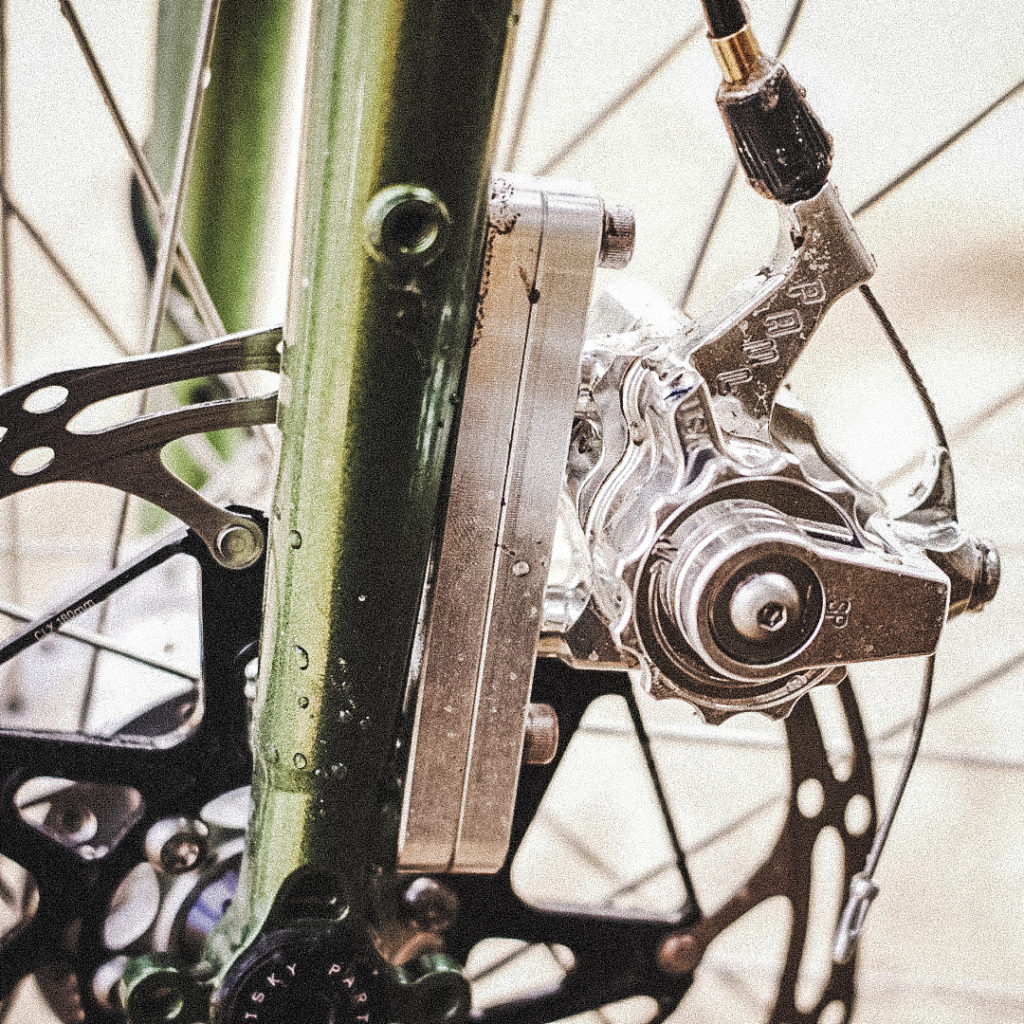 180mm Front Flat Mount Disc Adaptor – Tanglefoot Cycles